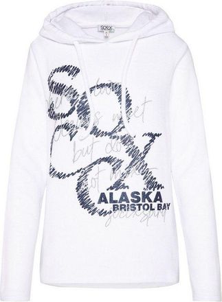 soccx Kapuzenpullover aus Flauschstrick