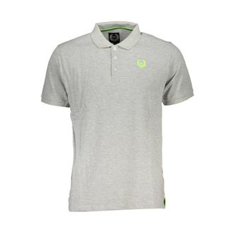 Gian Marco Venturi Gianmarco Venturi Grigio Baumwoll Herren Polo
