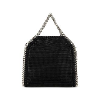 Stella McCartney Black Bead Trim with Chain Handles Tote Bag - Black