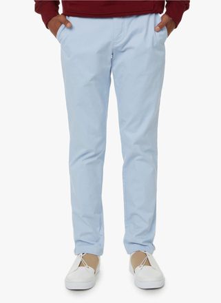 Tommy Hilfiger Pantalon chino droit en coton m&eacute;lang&eacute;