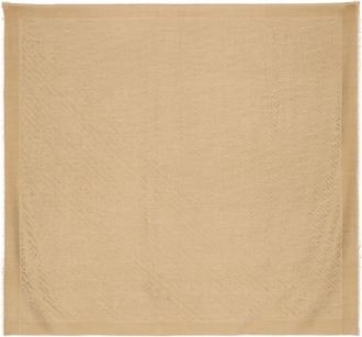 Fendi T&uuml;cher & Schals - Large Rectangular Scarf With Subtle Animal Print - Gr. unisize - in Beige - f&uuml;r Damen