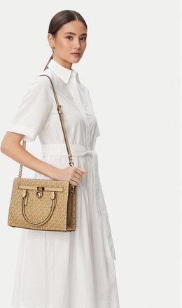 Michael Kors Handtasche Hamilton Moderne 30T6GNXS1V Beige