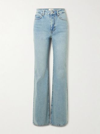 Frame Denim Jean Évasé Taille Haute The Arrow - Bleu