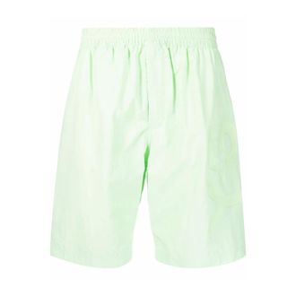 Yohji Yamamoto Homme, Sport, Vert, Taille: XS Classic Logo Swim Shorts