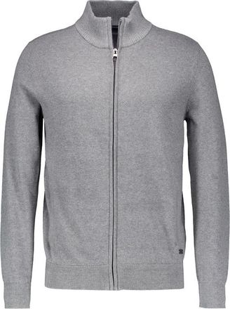 Pierre Cardin Herren Cardigan grau Baumwolle unifarben