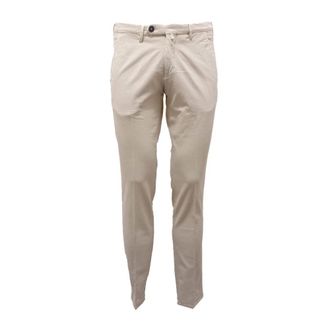Michael Coal Slim Fit Baumwollhose - - Trousers - Herren - Wei&szlig; - W31