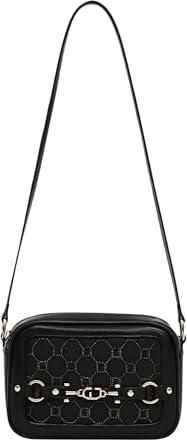 Gaudì Mini sac à bandoulière en similicuir avec logo jacquard, lettrage GJ en métal et bandoulière réglable., Noir