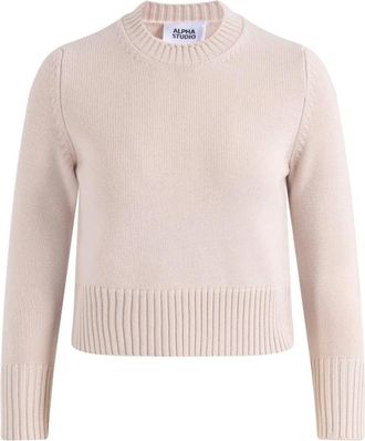 Alpha Studio Damen, Strickwaren, Beige, MGr&ouml;&szlig;e
