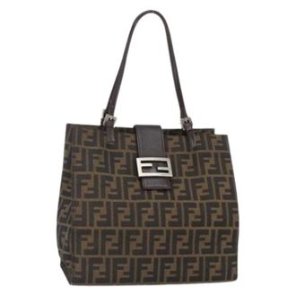Fendi Sac bandouli&egrave;re en toile Pre-owned - Femme - Pre-owned - Brun - Taille: ONE Size