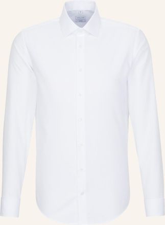 Seidensticker Seidensticker Hemd Shaped Fit Mit Umschlagmanschette weiss