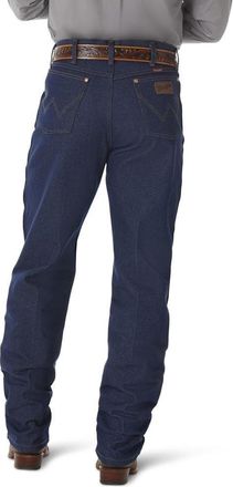 Wrangler Herren-Jeans mit Cowboy-Schnitt, lockere Passform, Indigo starr, 38W / 32L