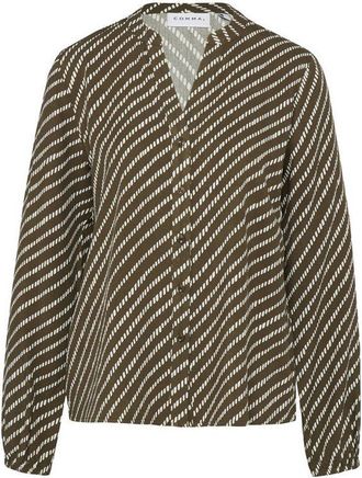 Comma Langarmbluse Bluse Viskosebluse mit All-over-Print