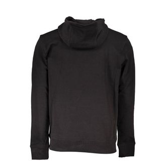 Tommy Hilfiger Logo-Embroidered Cotton Hoodie - Black