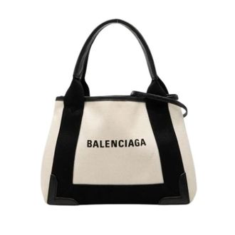 Balenciaga Pre-owned Navy Cabas XS Tote Bag - - Pre-owned - Damen - Beige - ONE SIZE