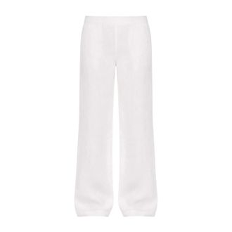 Forte_Forte Meine Hose - - Trousers - Damen - Wei&szlig; - L