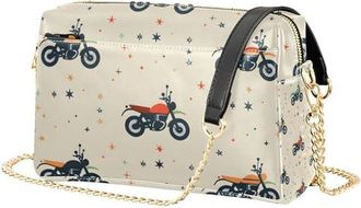 Mnsruu Sacs à bandoulière pour femme, sac à main rétro en cuir avec étoiles