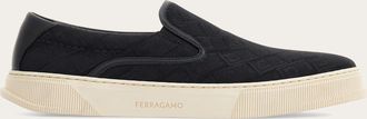 Ferragamo Herren Slip-on-Sneaker Schwarz Größe 40.5