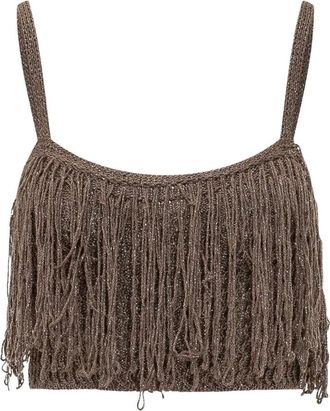 Pinko Pinko, Femme, Tops, Brun, Taille: 38 FR Paeonia Top