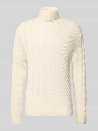 Tom Tailor Denim Regular Fit Rollkragenpullover aus Baumwoll-Mix