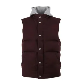 Eleventy Gilet zipp&eacute; &agrave; capuche - Homme - Vestes - Brun - Taille: XL