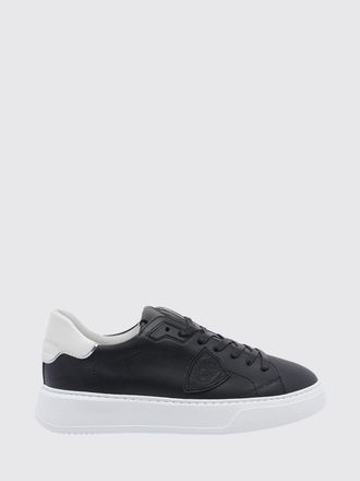 Philippe Model Baskets basses Temple Low en cuir de veau lisse avec logo &Eacute;cusson