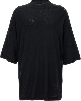 Alyx Distressed Oversized T-Shirt - - Tops - Herren - Schwarzk - 2XS