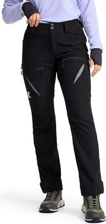 RevolutionRace Hiball Softshell Pants pour Femme, Pantalon dextérieur pour la Randonnée, Black, M