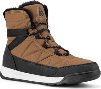 Mishansha Femme Bottes de Neige Chaudes Fourr&eacute;e Bottines Hiver Trekking Outdoor Antid&eacute;rapantes Chaussures dhive Marron 37 EU