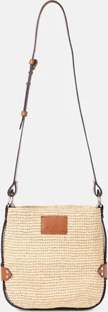 Isabel Marant Schultertasche Bayia Mini aus Raffiabast