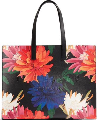 Ted Baker Schultertasche Shopper Amardi Printed Dahlia Icon Bag Black bunt