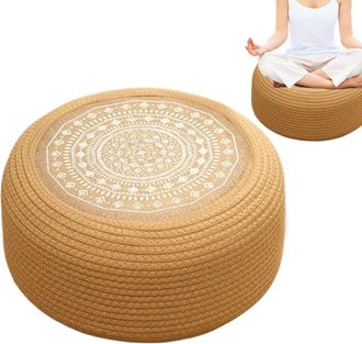 Generico Rundes Sitzkissen für den Boden, großes Bodenkissen für Erwachsene, Wohnzimmer, Schlafzimmer, japanischer Tatami, Tatami, Handanhänger, atmungsaktiver