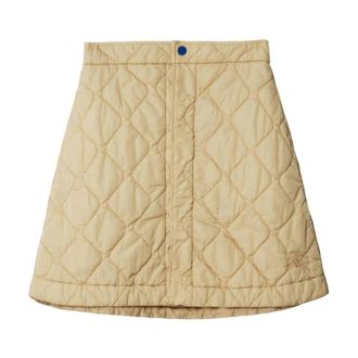 Burberry Quilted A-Line Skirt - - Skirts - Damen - Beige - 2XS