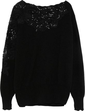 Ermanno Scervino Rundhalspullover - Schwarz