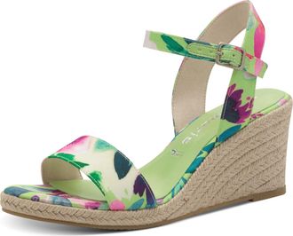 Tamaris Sandalette Damen Vegan grün,EU 41