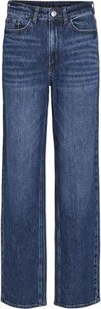 Vila Jean Droit VIKELLY - Taille Haute Medium Blue Denim 40 32 Medium Blue Denim 1 (US) 40 / L32