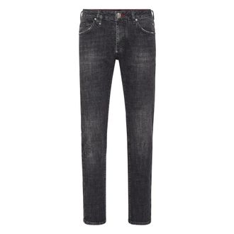Philipp Plein Herren, Jeans, Grau, W36Gr&ouml;&szlig;e