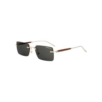 Montblanc Montblanc, unisex, Accessoires, Jaune, Taille: 54 MM Mb0453S Lunettes de soleil rectangulaires