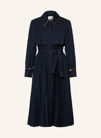 Sandro Sandro Trenchcoat Mit Plissees blau