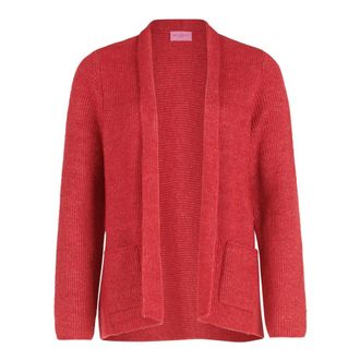 Betty Barclay Strick-Cardigan mit Strickdetails - - Knitwear - Damen - Rot - L