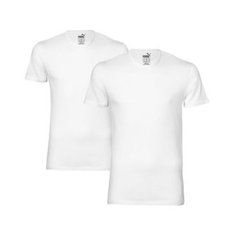 Puma Puma Herren Bodywear Basic T-Shirt 2er Pack, wei&szlig;, XL, 652001001