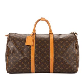 Louis Vuitton Crossbody Bags - Keepall 50 - Gr. unisize - in Braun - f&uuml;r Damen
