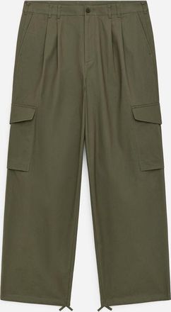 Arket Weite Cargohose -Gr&uuml;n