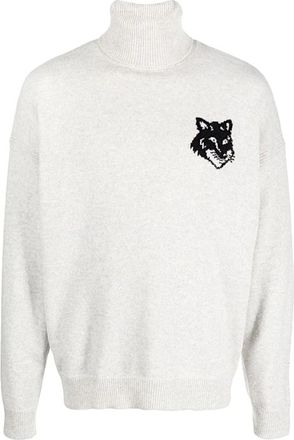 Maison Kitsun&eacute; Homme, Pulls, Gris, Taille: L Maglia