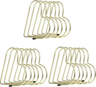 NUOBESTY 3st Kommode Faltbares Dokumentenst&auml;nder Plattenhalter-Schreibtisch Buchst&uuml;tzen F&uuml;r Regale Ende Inhaber Stand Musik Herz B&uuml;cherregal Einstellbar Biblio