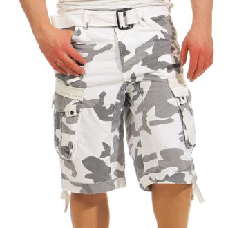 Geographical Norway Herren Cargo Shorts (X Large, White)