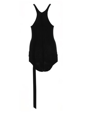 Rick Owens 100% Cotton Racer Back Tank Top - Black