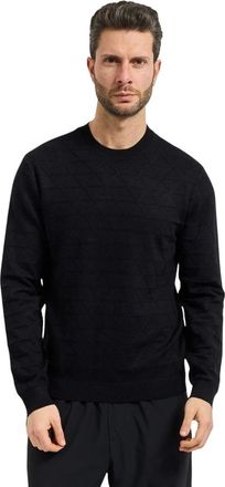 A|X Armani Exchange Homme, Pulls, Noir, Taille: L Pull jacquard &agrave; col rond