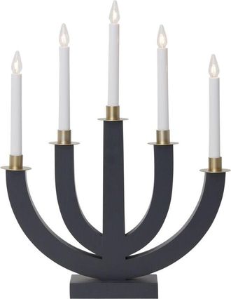 Best Season Fensterleuchter Eli, 5-flammig, dark grey