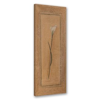 Feeby Bilder 30x90 cm Pflanze Blume 1 tlg Modern Vlies Wandbilder Leinwandbilder Bild auf Leinwand Kunstdruck Wand Wanddeko Design Flur Büro Küche Wohnzimme