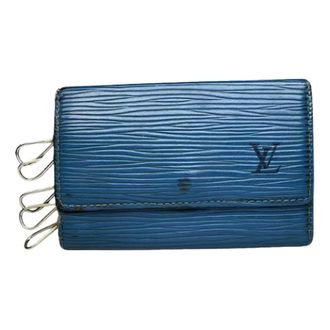 Louis Vuitton Porte-cl&eacute;s en cuir Pre-owned - Femme - Pre-owned - Bleu - Taille: ONE Size